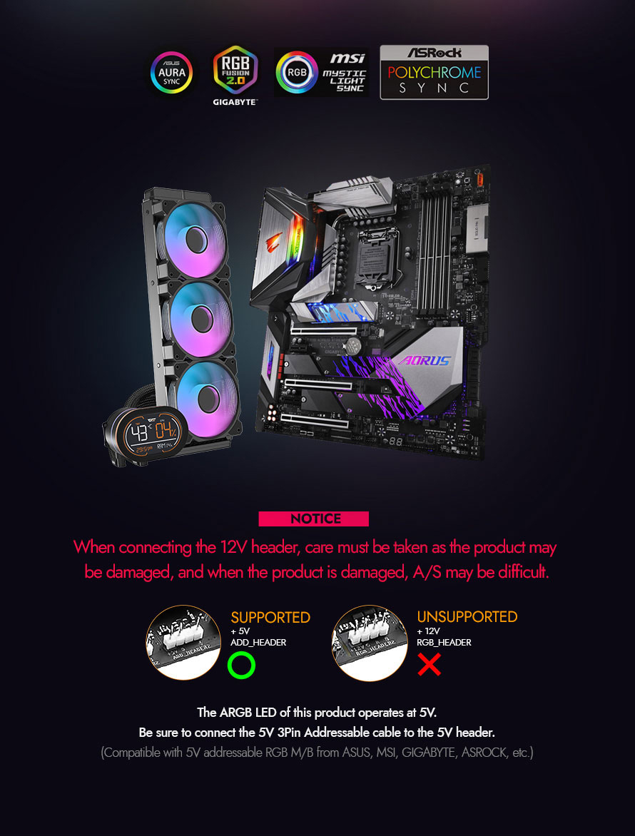 darkFlash DH360D All-in-One 360mm Liquid CPU Cooler CPU support socket LGA 115x / 1200 / 1700 ...